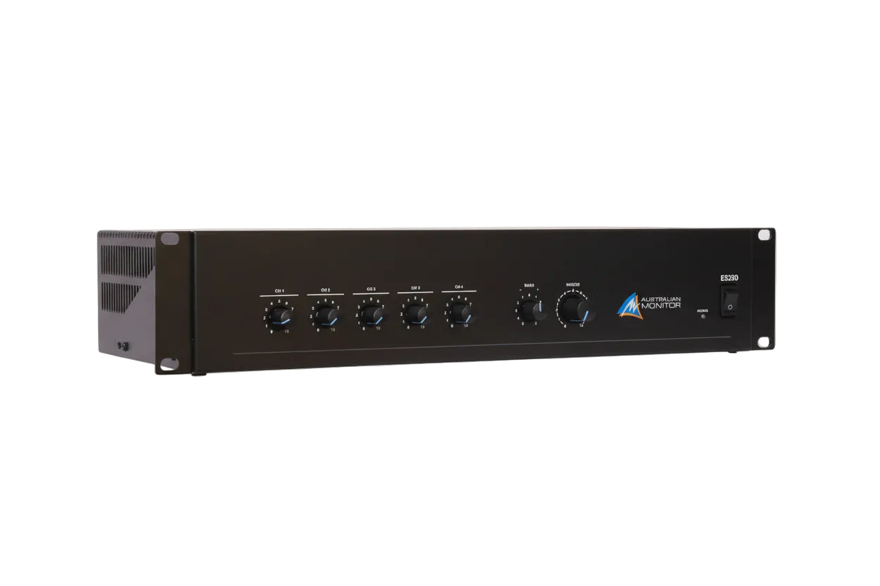 Australian Monitor ES250 250W Mixer Amplifier – BG AudioVisual